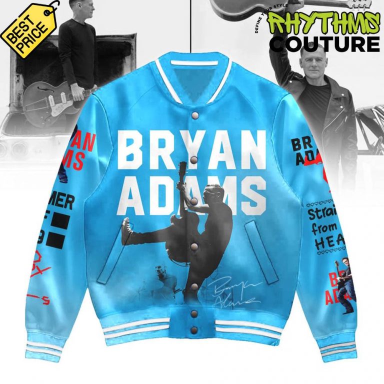Bryan Adams World Tour Special Edition Blue Baseball Jacket ...