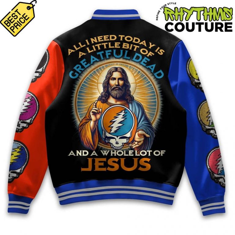 Grateful Dead Jesus Special Edition Baseball Jacket - Rhythmscouture