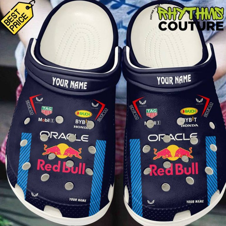 Red Bull Racing Personalized Crocs Shoes - Rhythmscouture